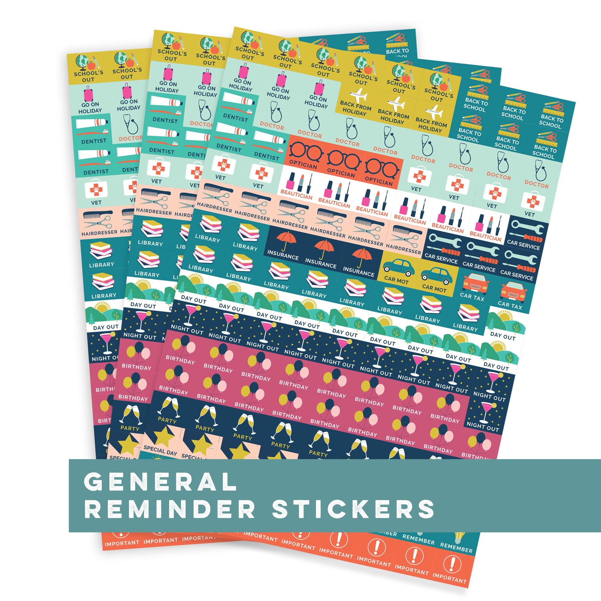 General Stickers I Diary, planner and calendar I Boxclever Press ...