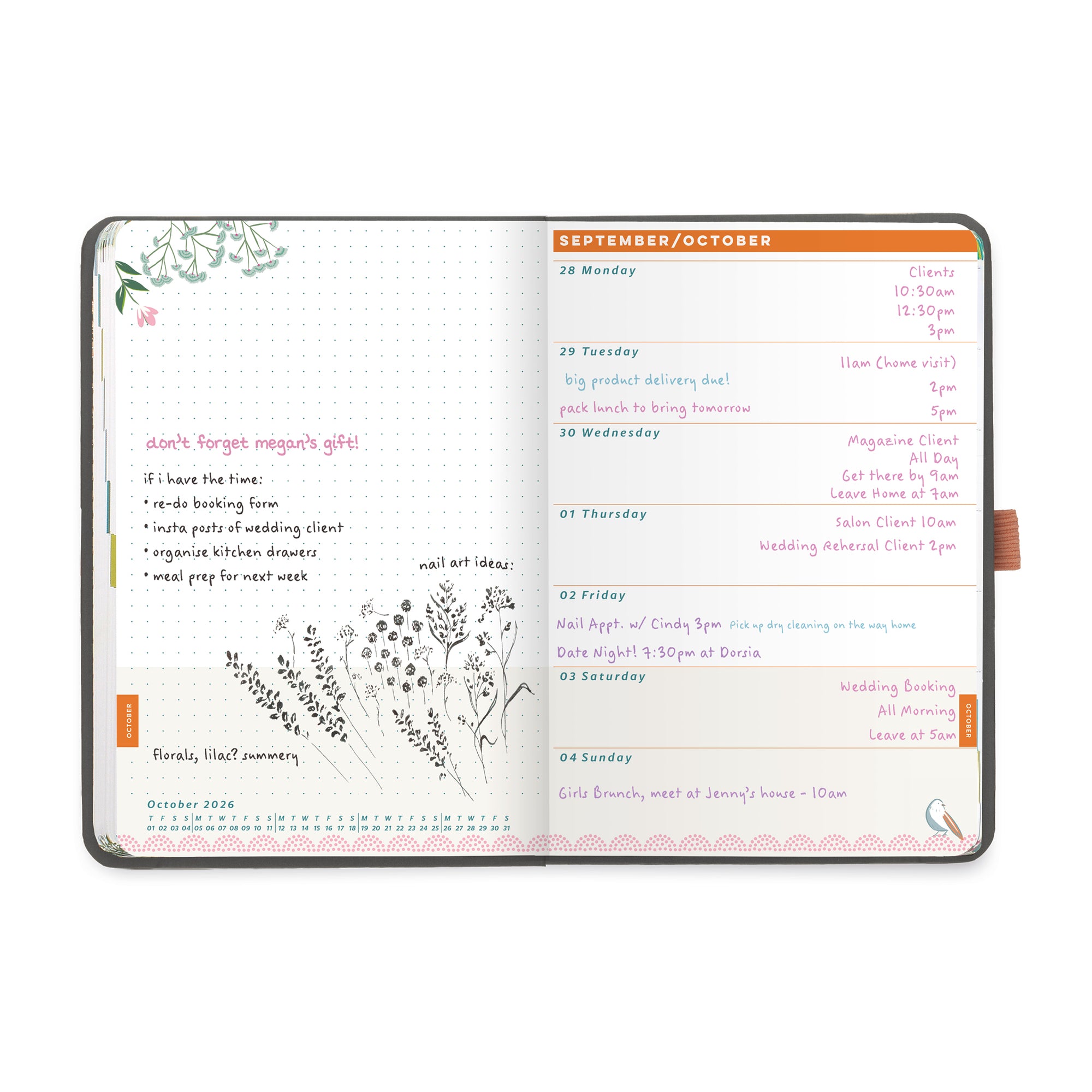Everyday Diary 2026 | Bag Sized Week to View Diary with Note Pages ...