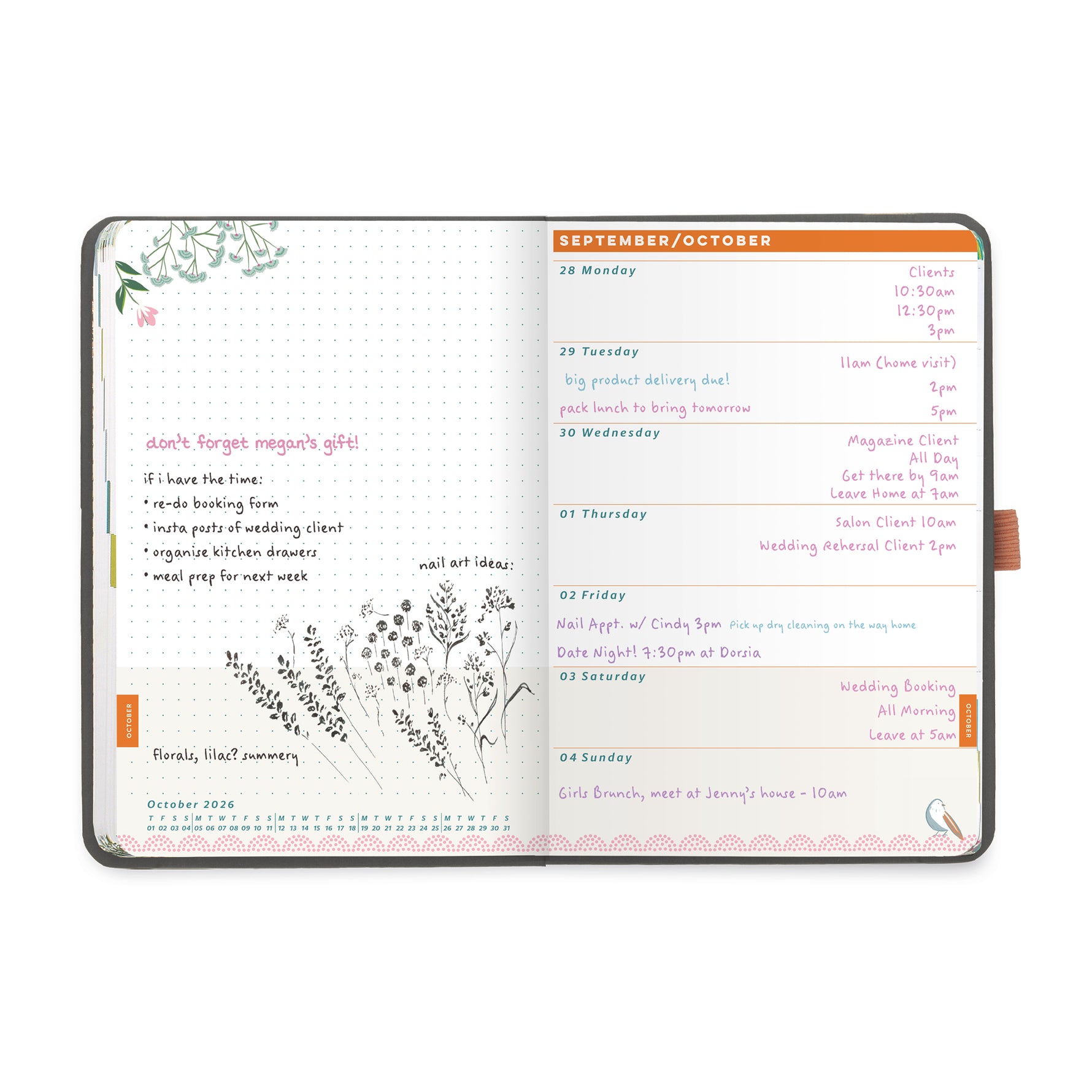Everyday A5 Week to View Diary 2026 | Weekly Planner with Note Pages ...
