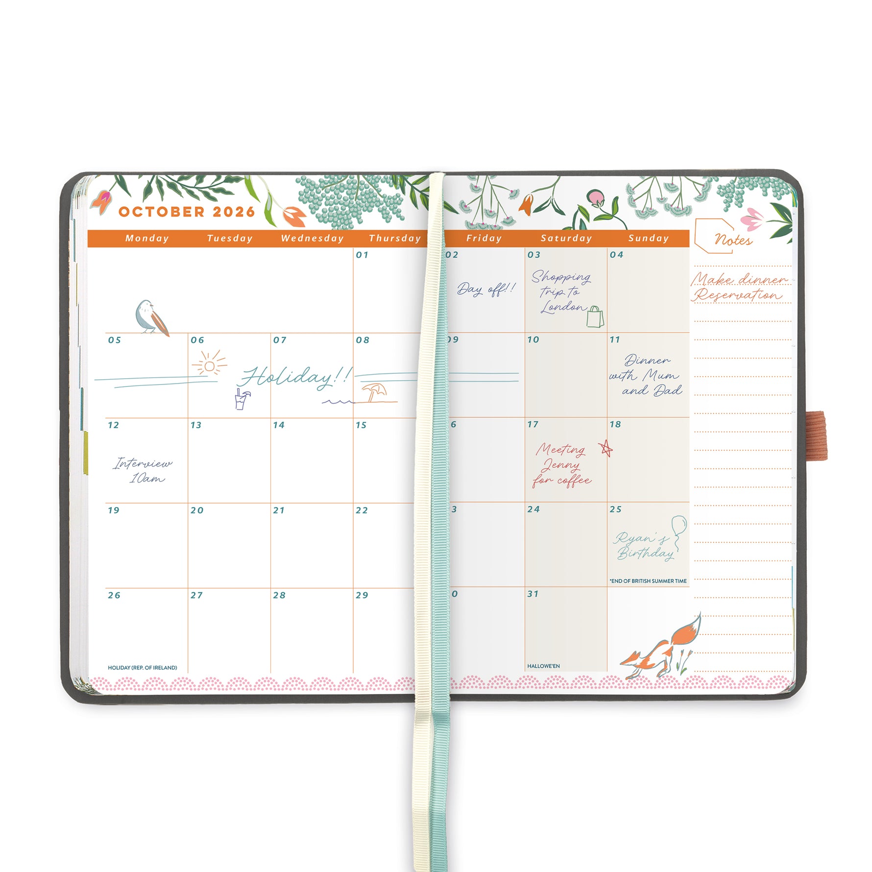 Everyday A5 Week to View Diary 2026 | Weekly Planner with Note Pages ...