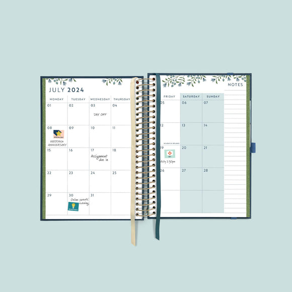 Family Life Book A5 Diary | Academic Diary 2023 2024 - Boxclever Press