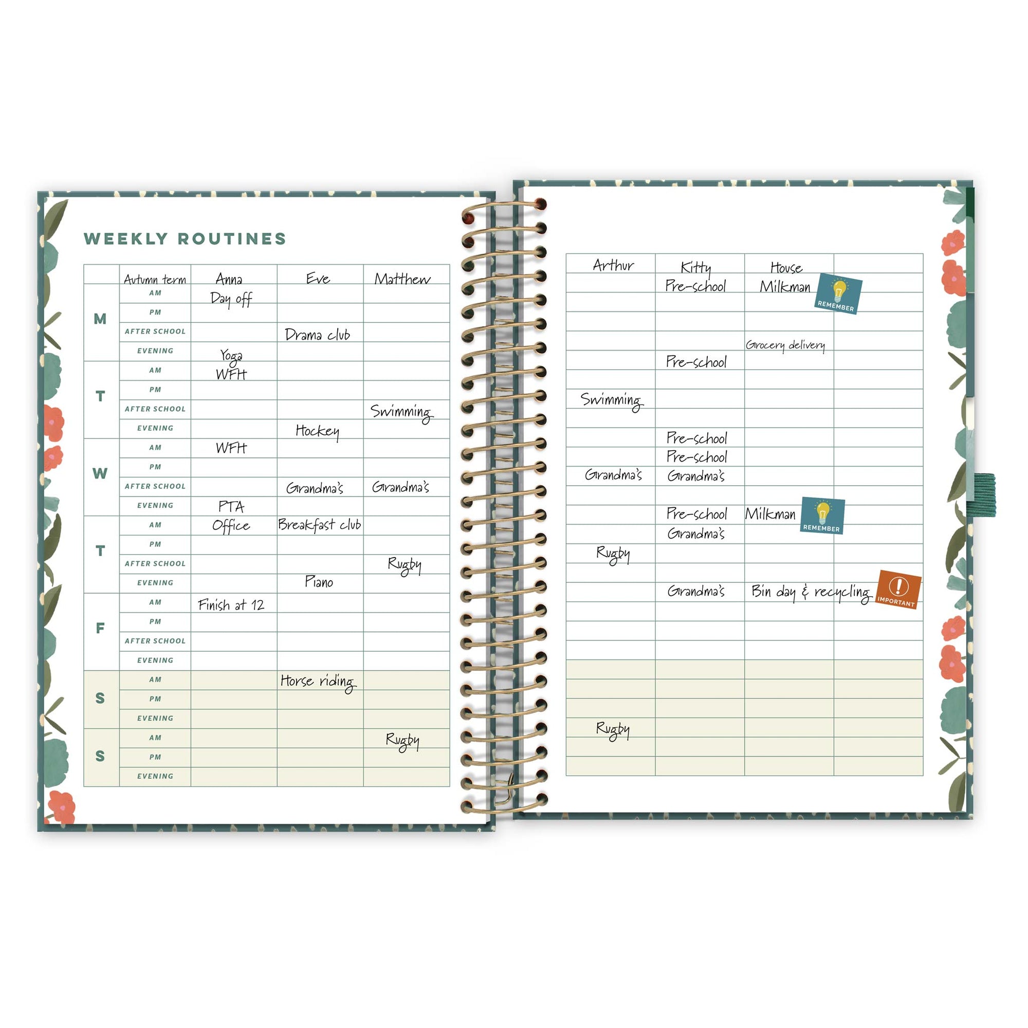 Family Life Book Diary 2025 | A5 Weekly Planner - Boxclever Press