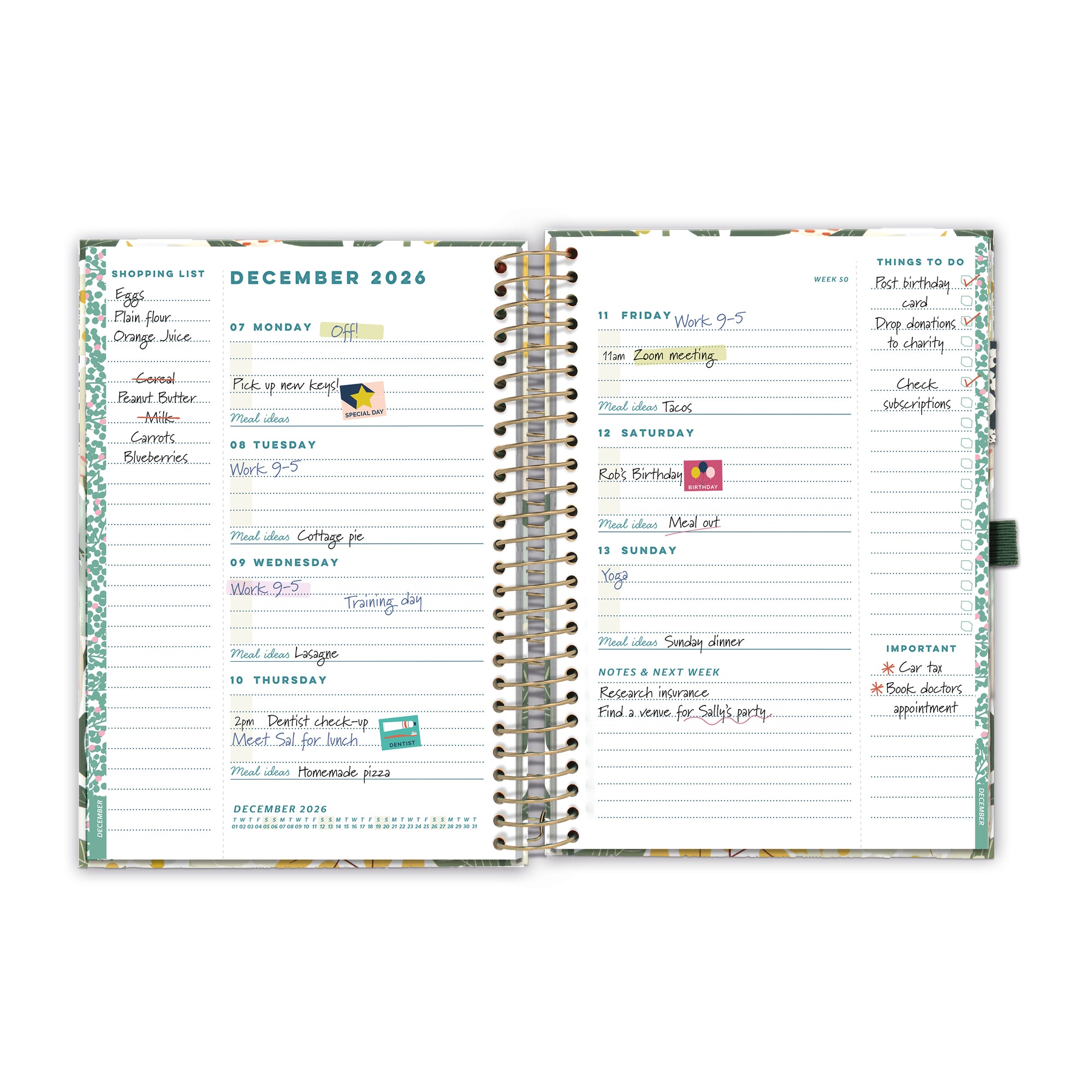 Life Book A5 Week to View Diary 2026 | Weekly Planner Diary - Boxclever ...