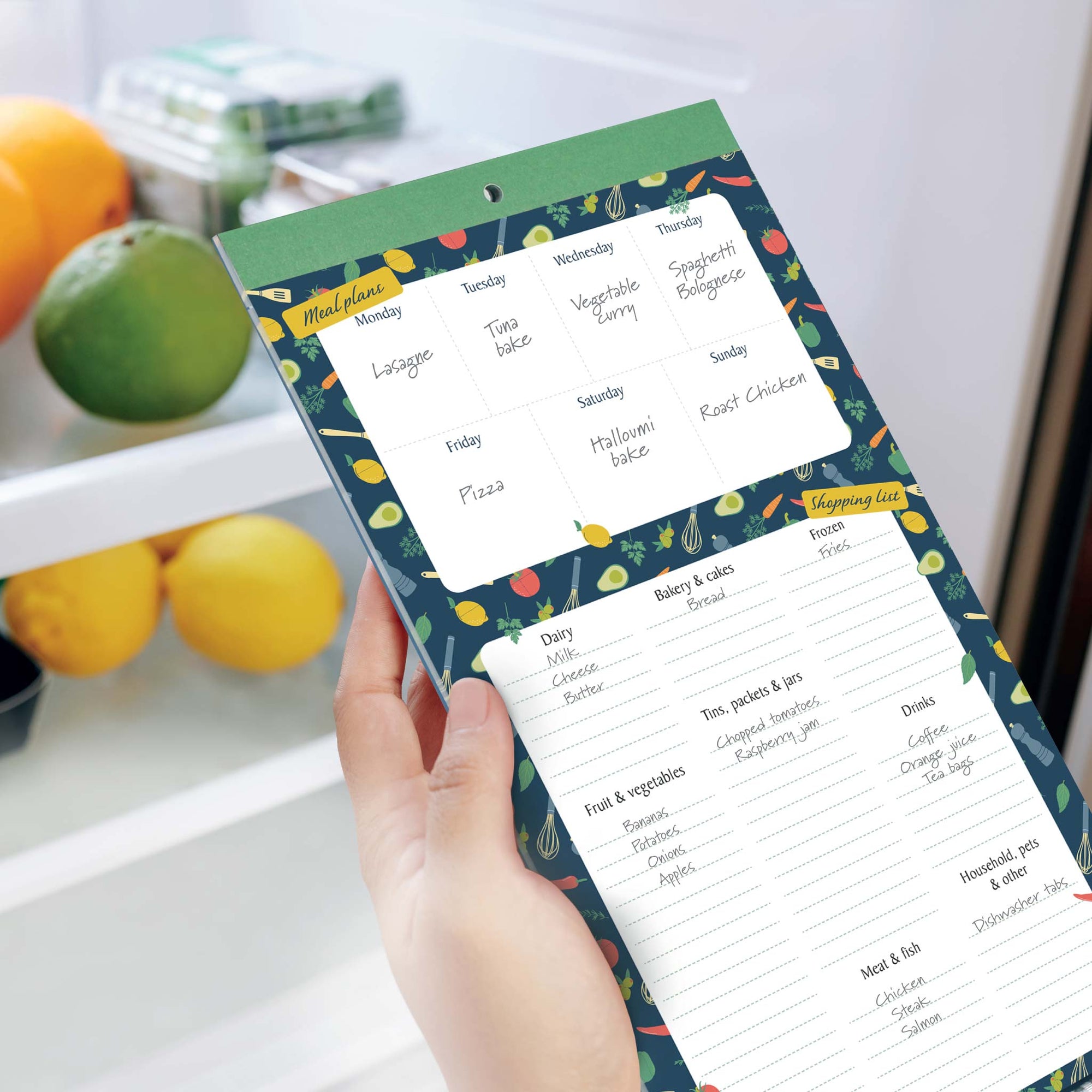 Magnetic Meal Planner & Shopping List | Weekly Menu Planning ...
