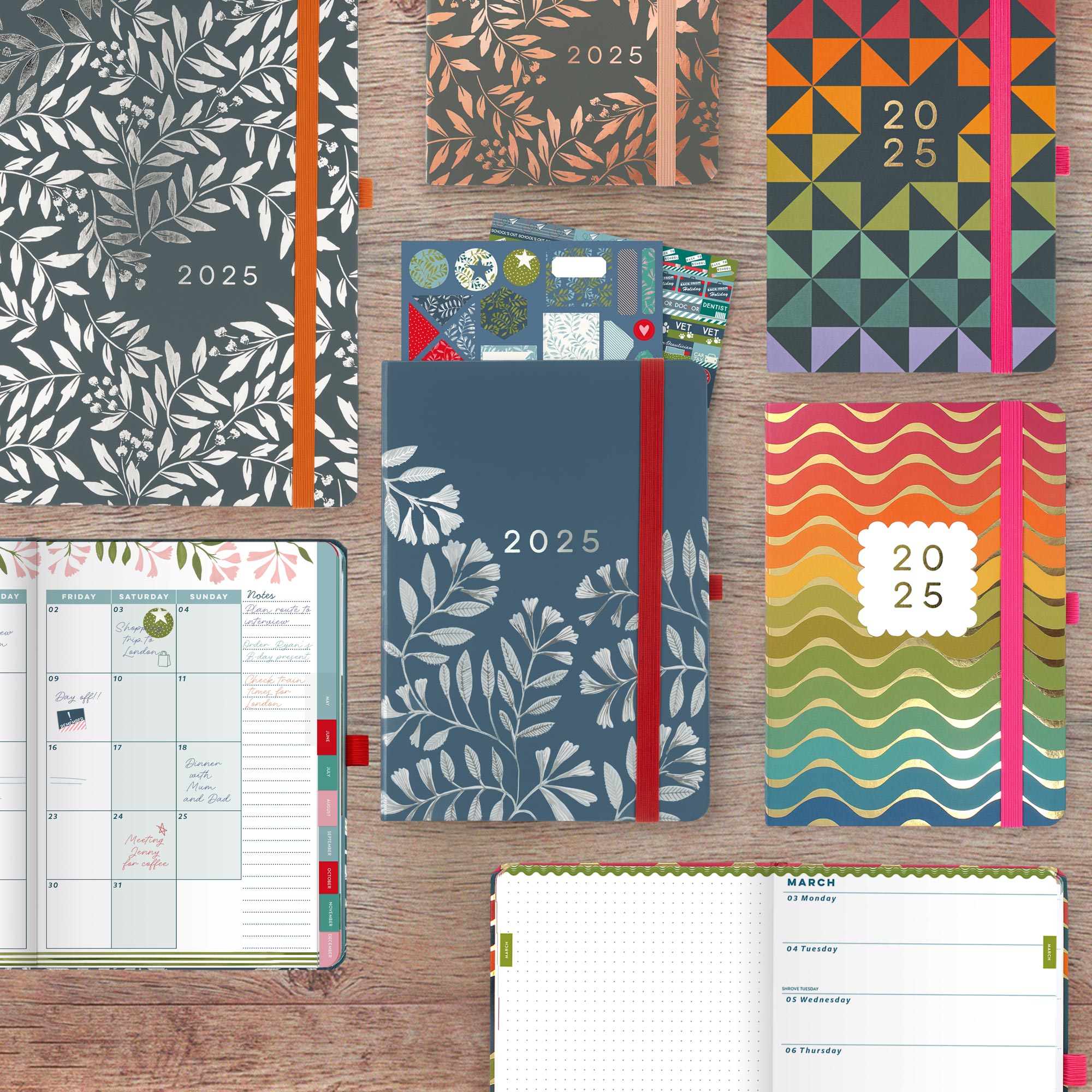 Stylish & Practical Diaries for 2025 - Boxclever Press