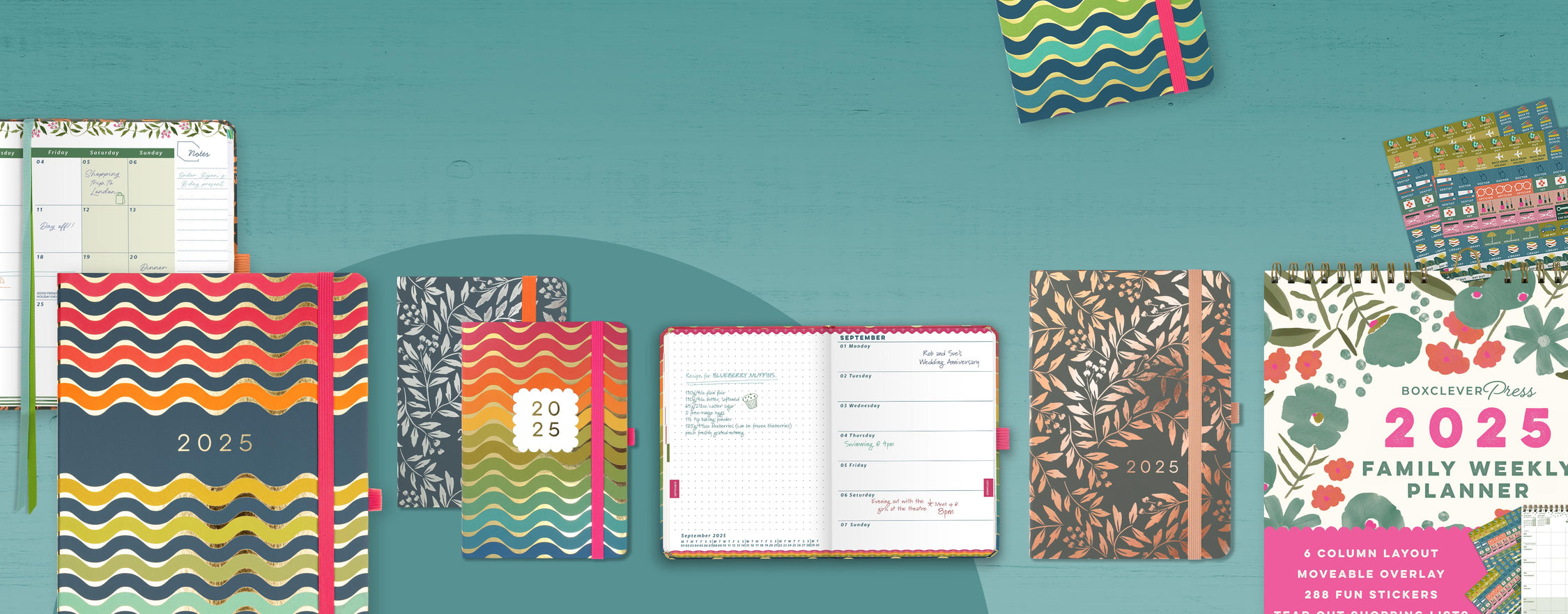 Stylish & Practical Diaries for 2025 - Boxclever Press