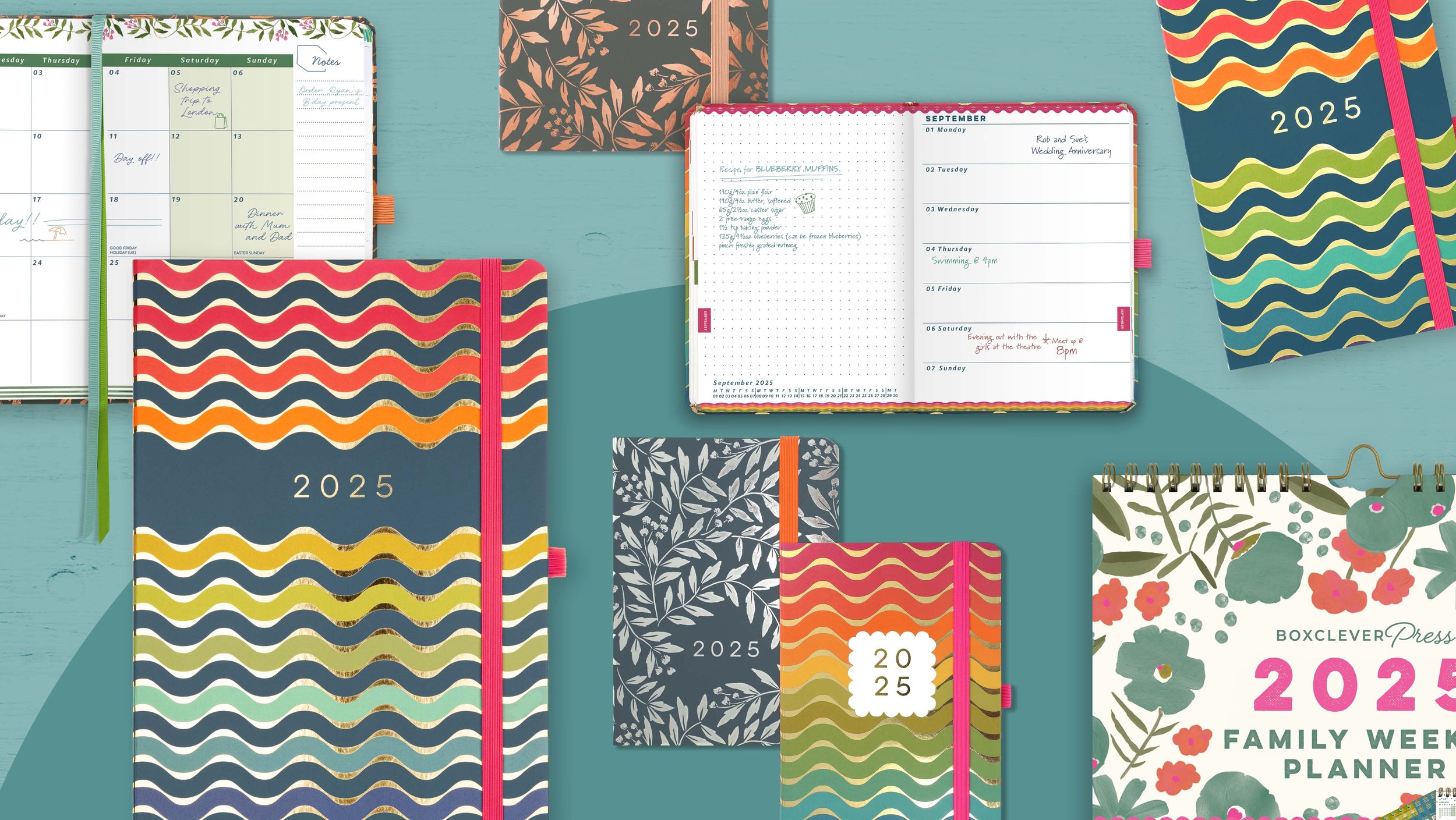 Stylish & Practical Diaries for 2025 - Boxclever Press