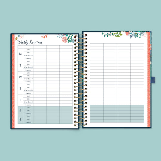 2022 - 2023 Boxclever Press Family Life Book Diary I 7 columns per day